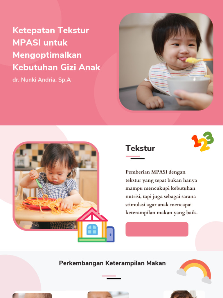 Tekstur MPASI Optimal untuk Gizi Anak | PDF