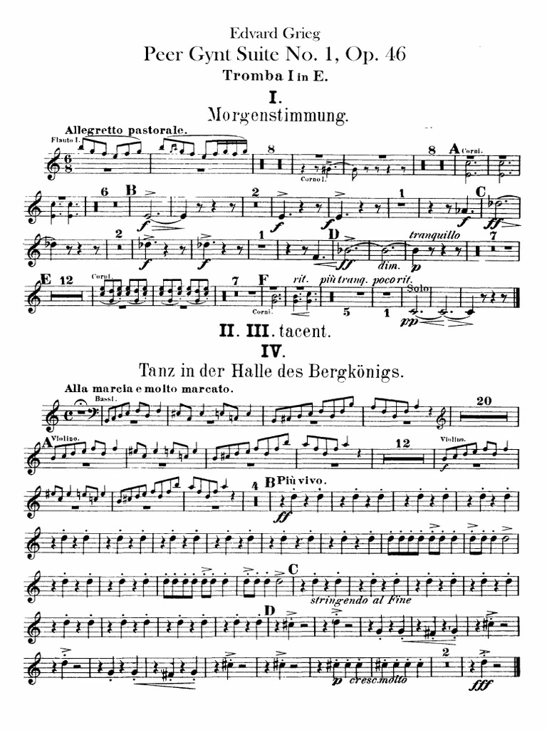 Grieg Mattino TR 1-2 | PDF