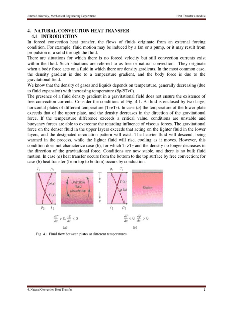Natural vs. Forced Convection Explained | PDF | Convection | Heat Transfer