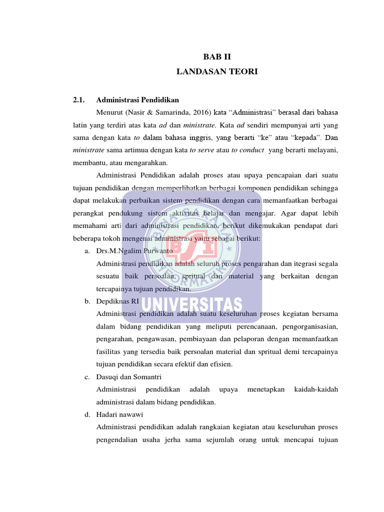 Bab Ii Landasan Teori | PDF