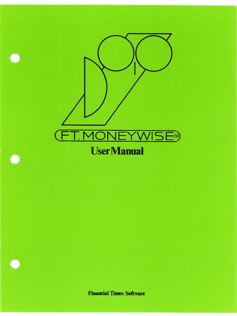 FT Moneywise User Manual Guide | PDF | Computer File | Computer Keyboard