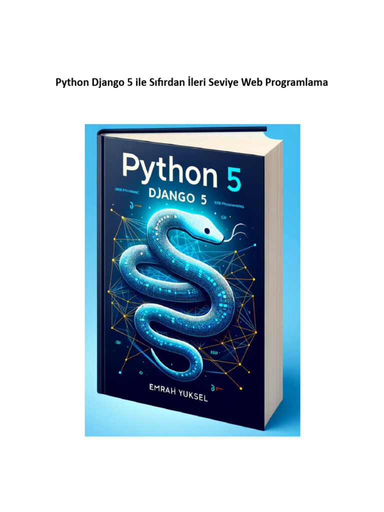 Kitap Python Django 5 Ile Sıfırdan İleri Seviye Web Programlama | PDF