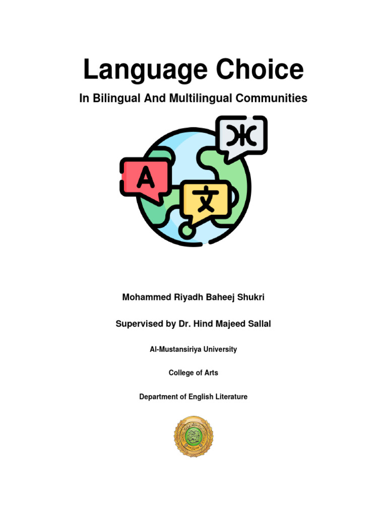 Language Choice-In Bilingual and Multilingual Communities | PDF ...
