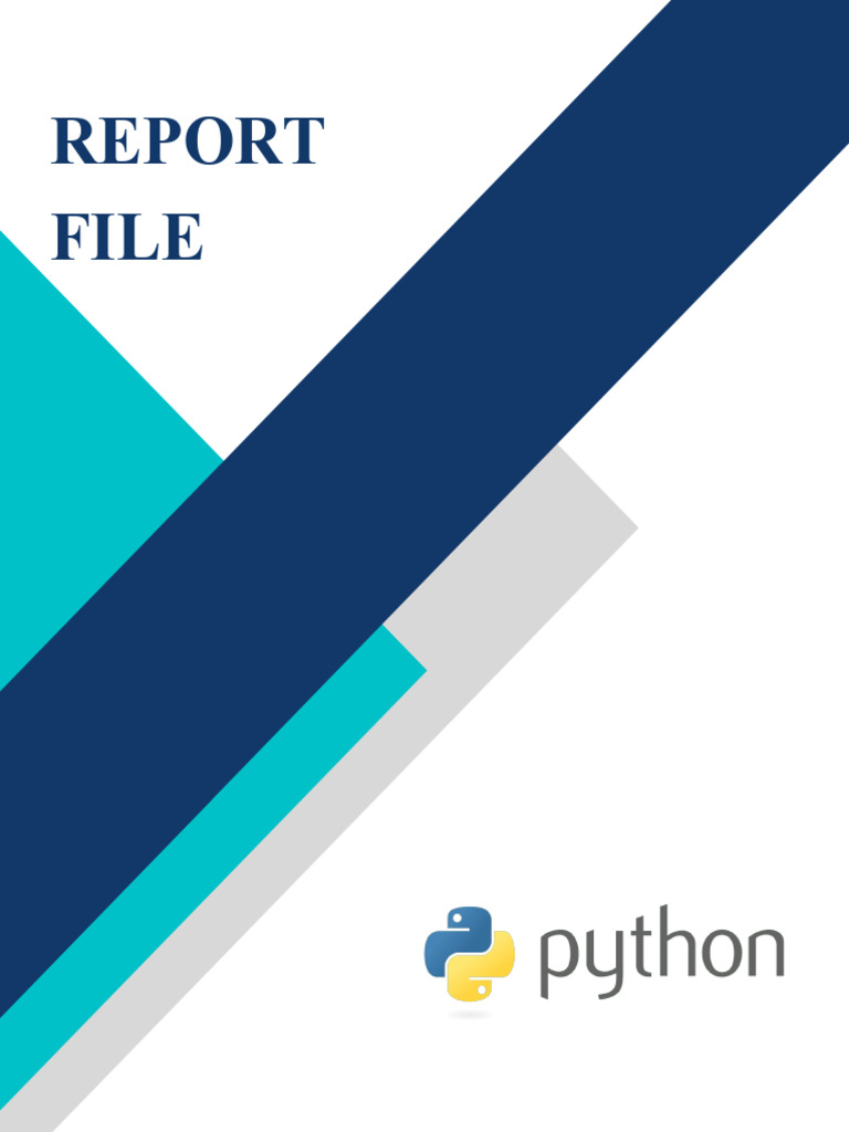 Report File of Python , 12th | PDF | Arithmetic | Function (Mathematics)