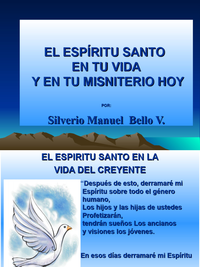 El Espiritu Santo en La Vida Del Creyente | PDF | espíritu Santo | Teología