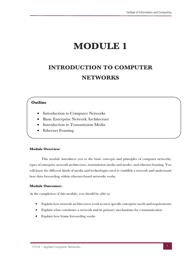 Lesson 1.3 Introduction to Computer Networks | PDF | Computer Network ... Lesson 1.3 Introduction to Computer Networks | PDF | Computer Network ...