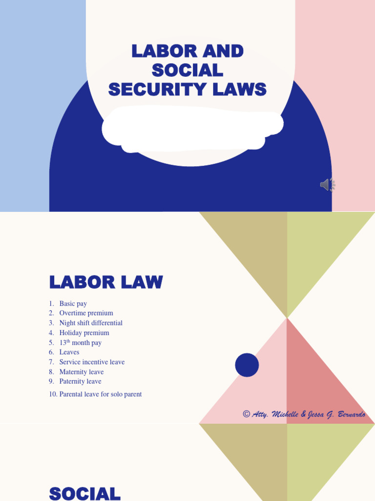 Labor and Social Security Laws | PDF | Cost Of Living | Employment