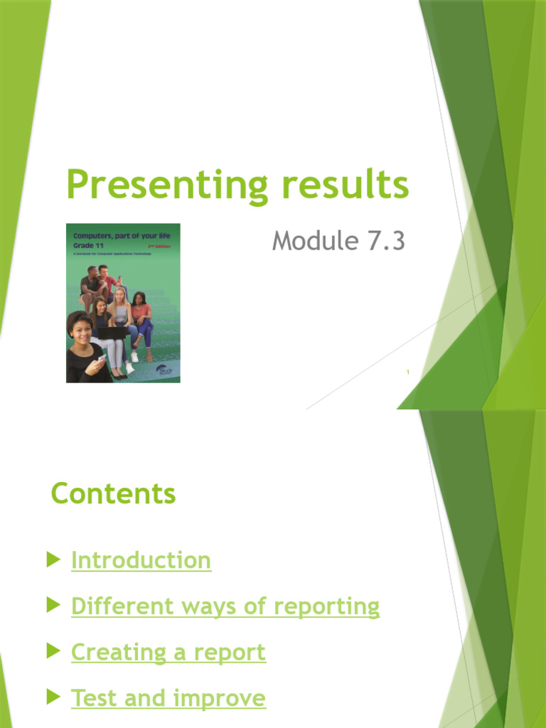 7 - 3 Presenting Results | PDF | Information | Proofreading