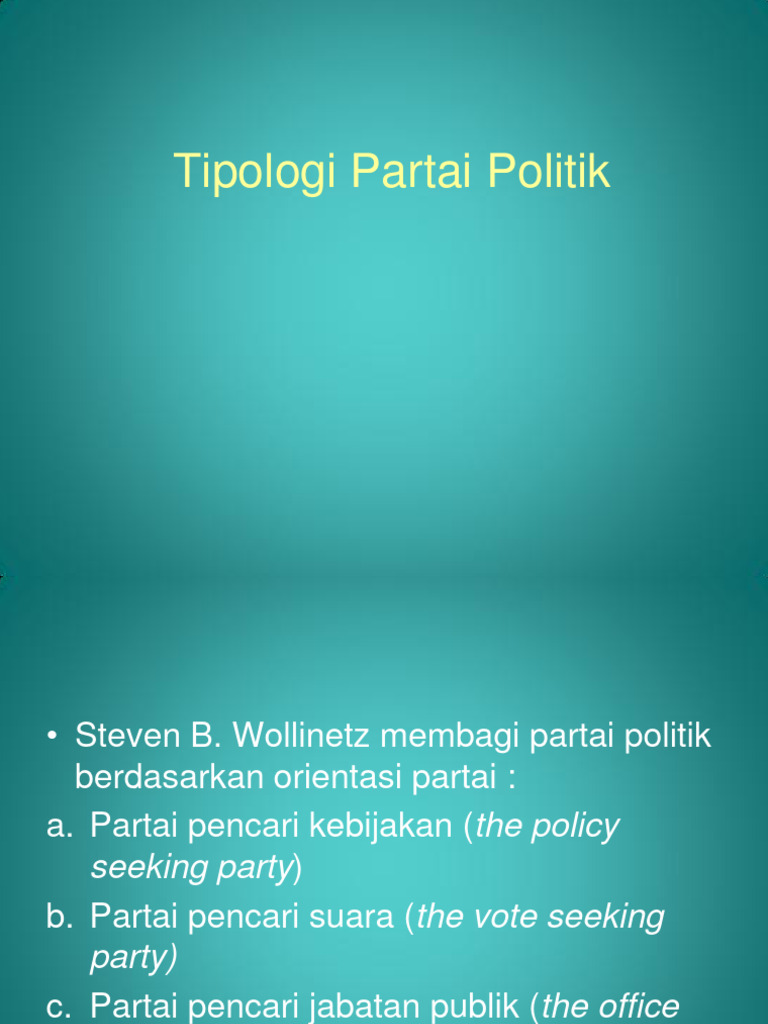 Materi 2-Jenis-Jenis Partai Politik | PDF