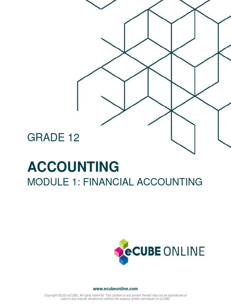Accounting Module 1 | PDF | Debits And Credits | Equity (Finance)