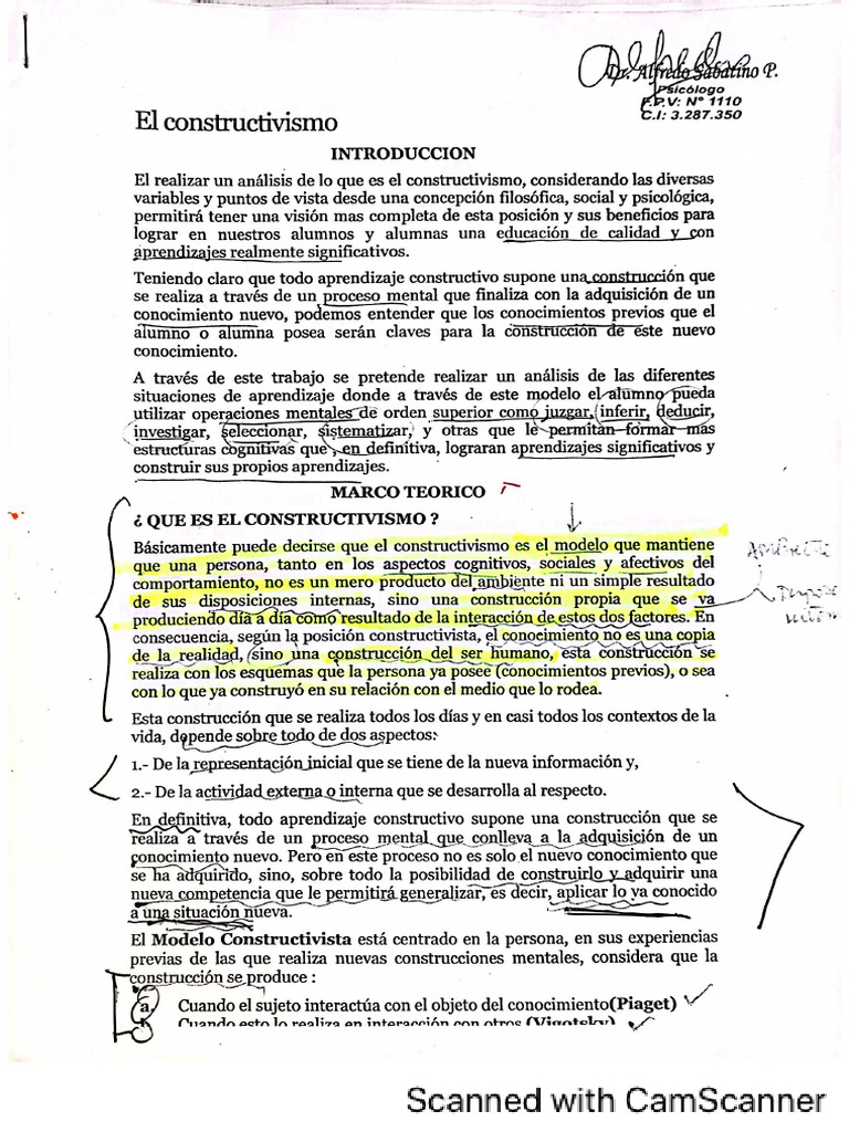 Constructivismo | PDF