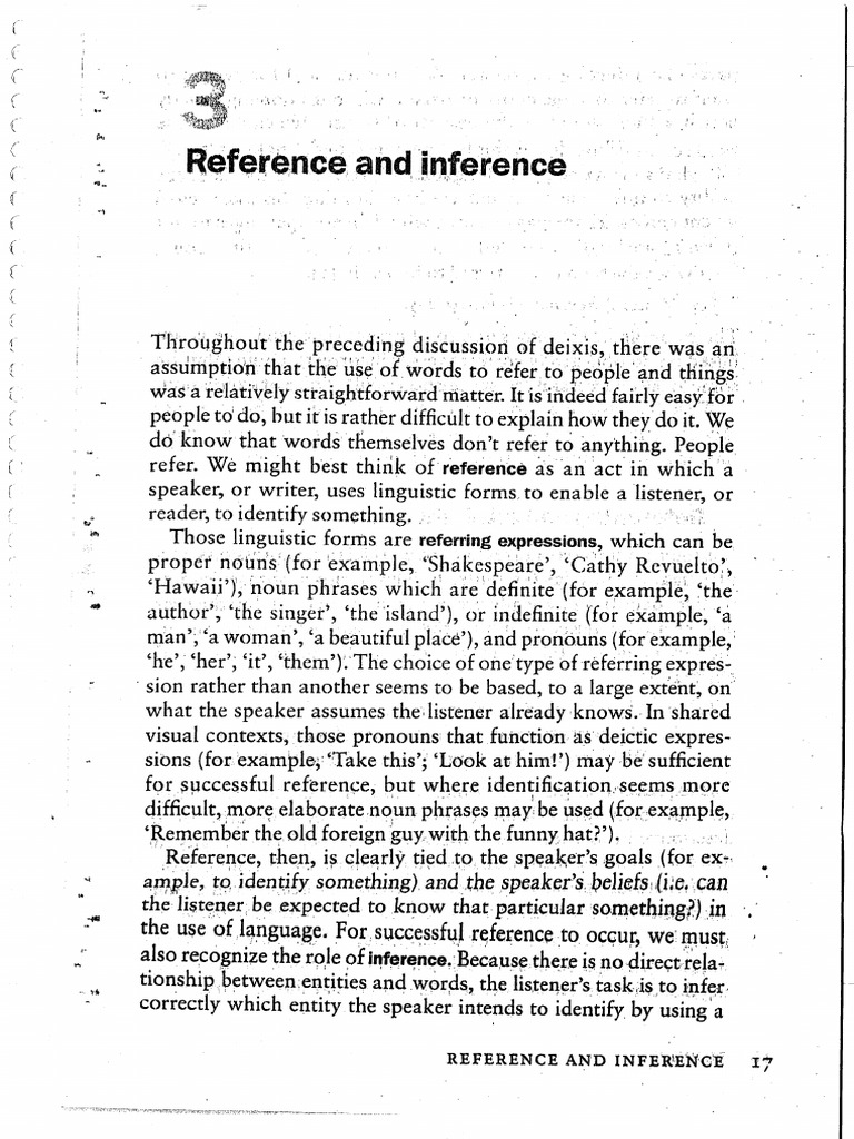 3 Reference and Inference | PDF