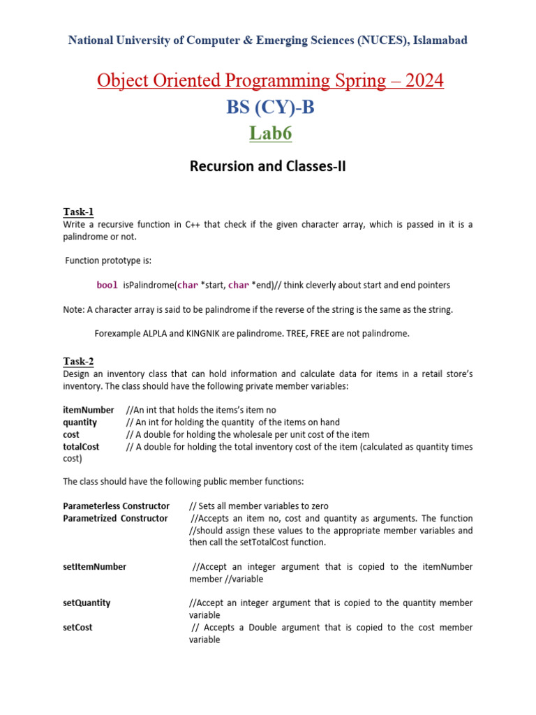 Lab 6 B | PDF | Data Type | Parameter (Computer Programming)