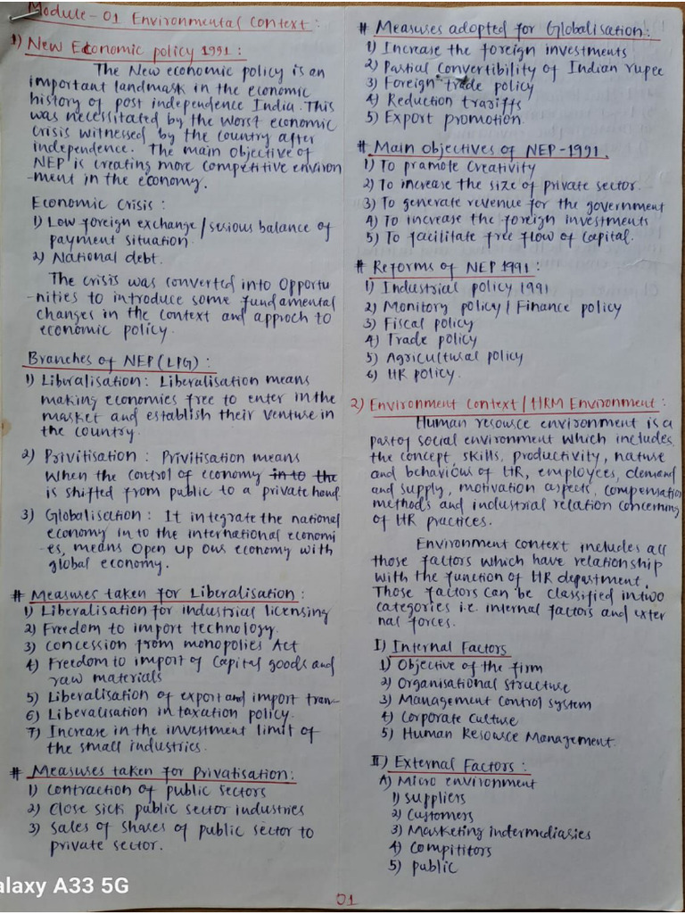 Human Resource Management Notes | PDF