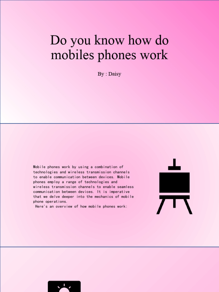 Do You Know How Do Mobiles Phones Work | PDF | Cellular Network ...