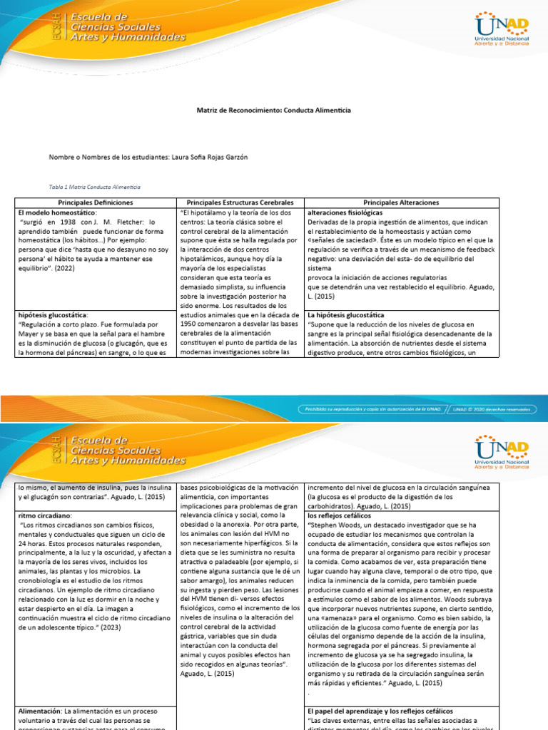 Matriz 1 - Formato Matriz de Reconocimiento | PDF | Leptina | Tejido ...