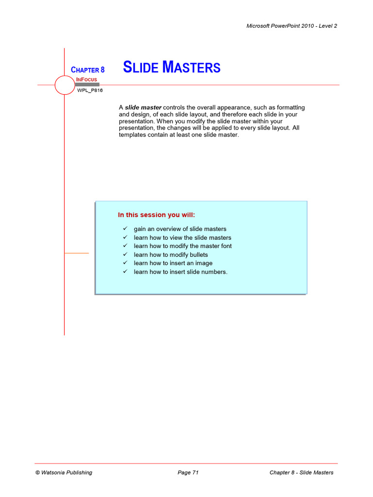 Mastering Slide Masters in PowerPoint 2010 | PDF | Page Layout ...