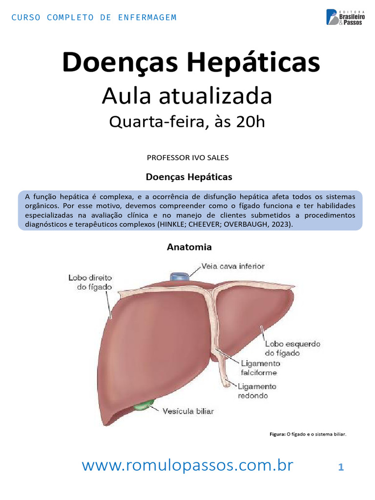 Doenças Hepáticas e Cirrose | PDF | Hepatite | Bile
