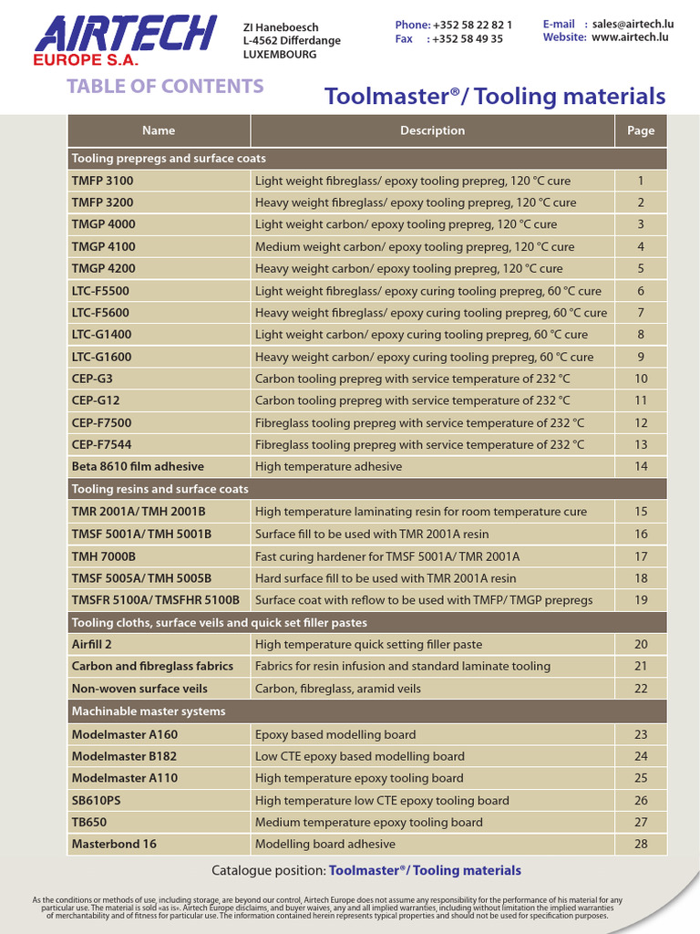 Complete_Toolmaster_section | Download Free PDF | Epoxy | Fiberglass