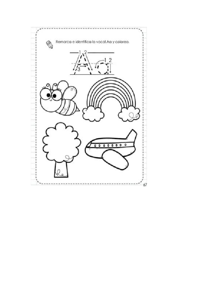 Aprendiendo La Letra A | PDF