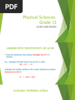 Acids and Bases GR 12 | PDF | Acid | Ph