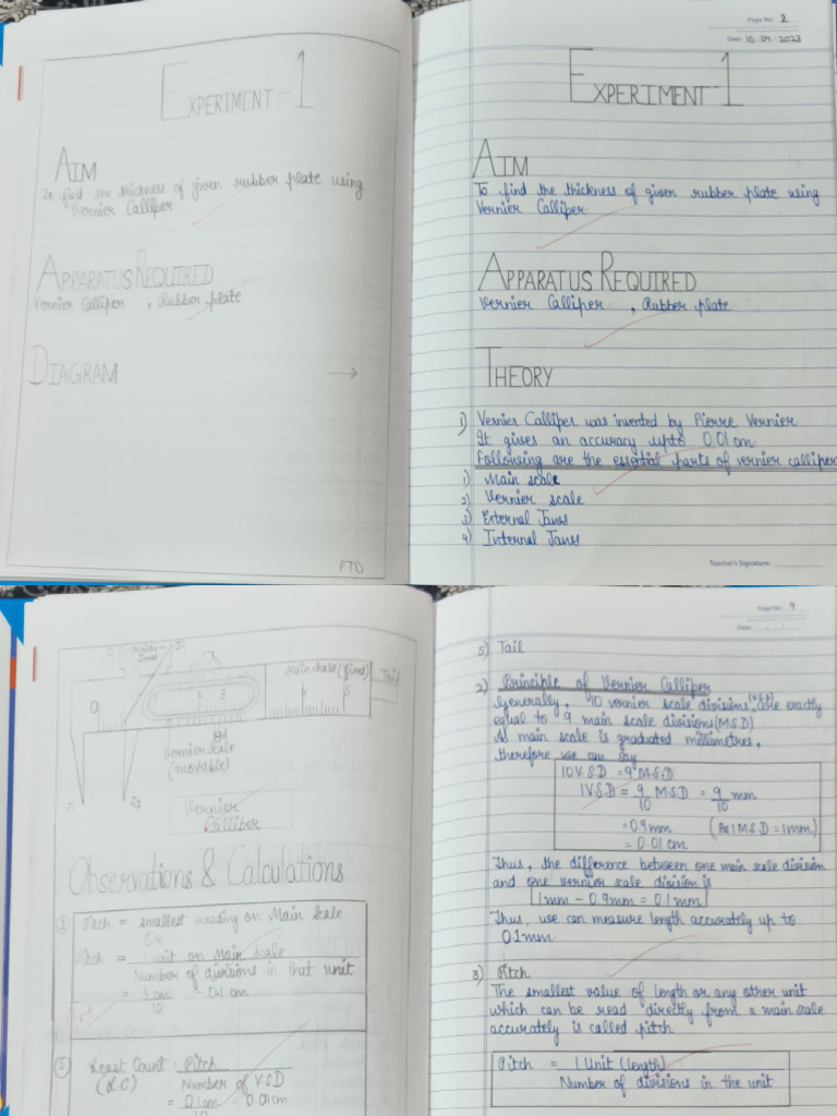 class 9th, physics practical,Apr 15, 2024 | PDF