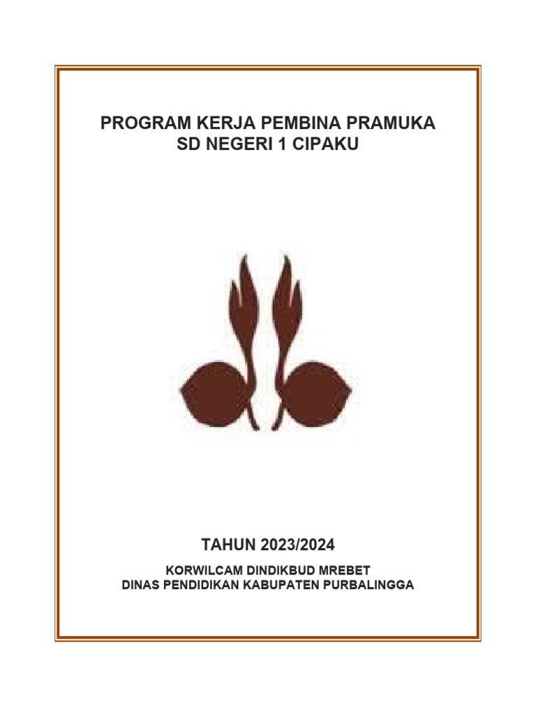 Program Kerja Pramuka SD Negeri 1 Cipaku | PDF