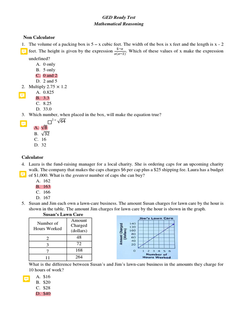 GED Maths Ready Test | PDF | Wind Turbine | Canvas