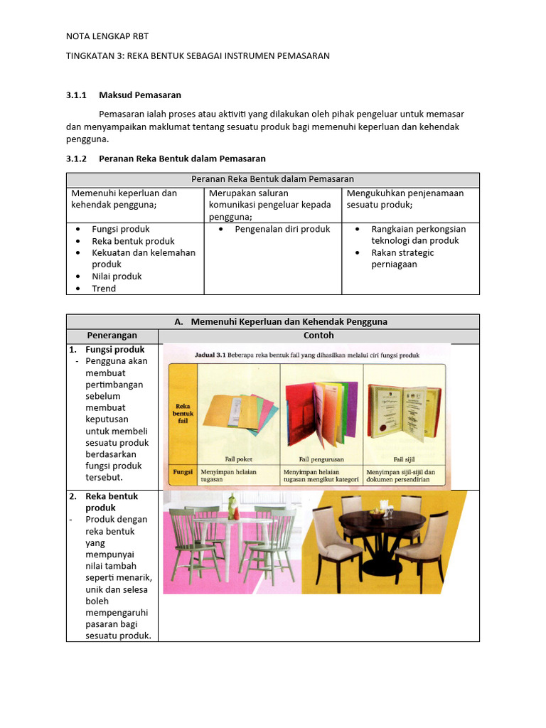 Nota Ringkas RBT T3 Bab 3 | PDF | Bisnis | Pengelolaan Keuangan & Uang