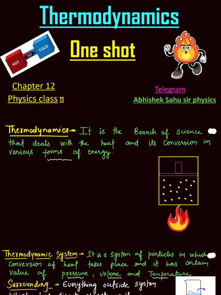 Thermodynamic Class 11 Chapter 12 Physics | PDF