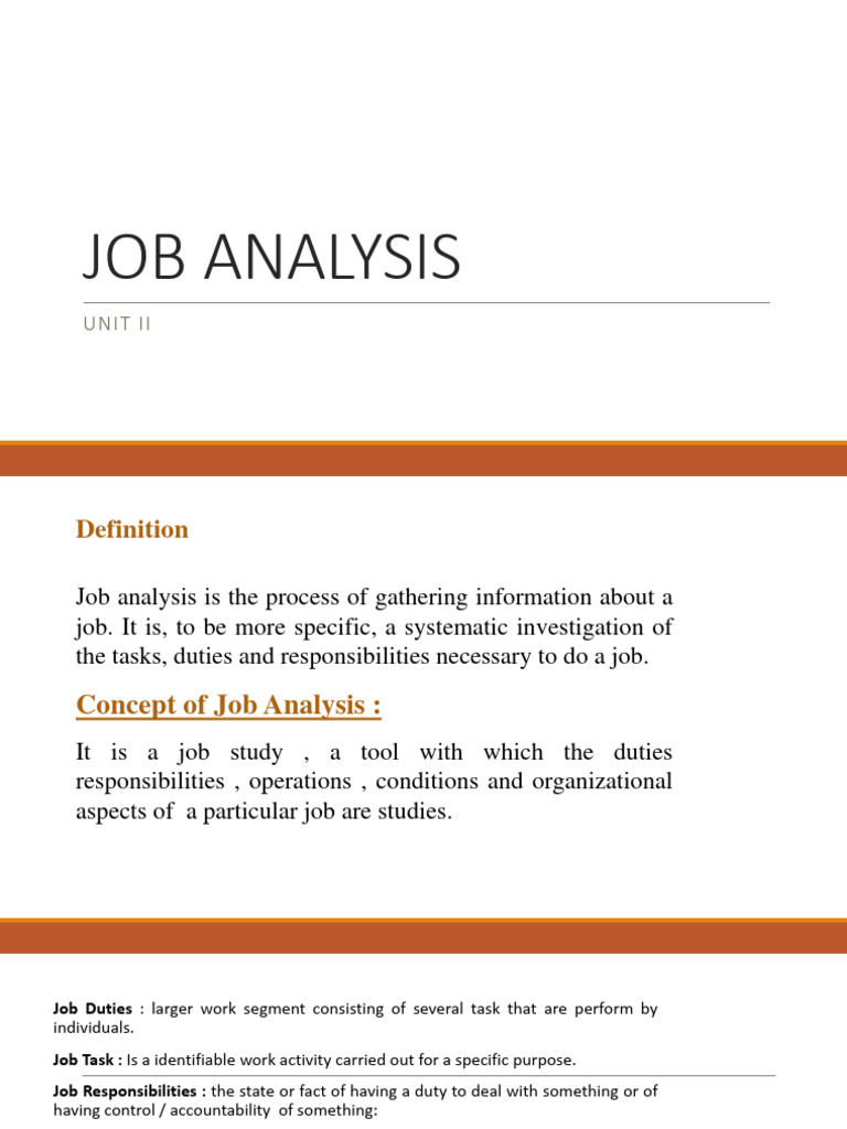 JOB ANALYSIS | PDF | Recruitment | Human Resources