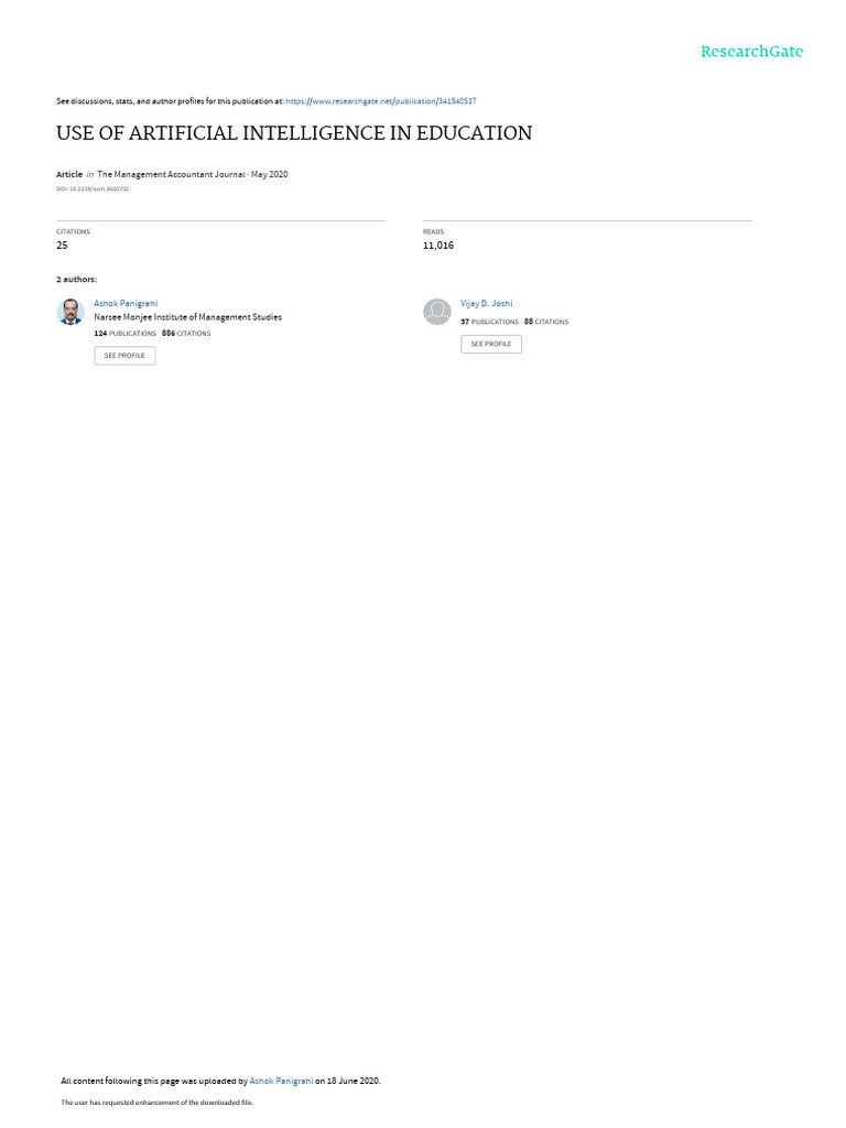 Ai Transforming Education Practices Pdf Artificial Intelligence