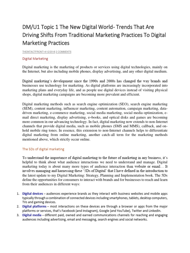Digital Marketing Notes | Download Free PDF | Search Engine Marketing ...