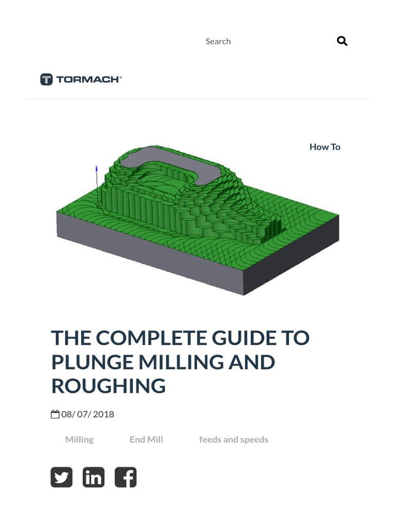 The Complete Guide To Plunge Milling and Roughing | PDF | Drill | Machining
