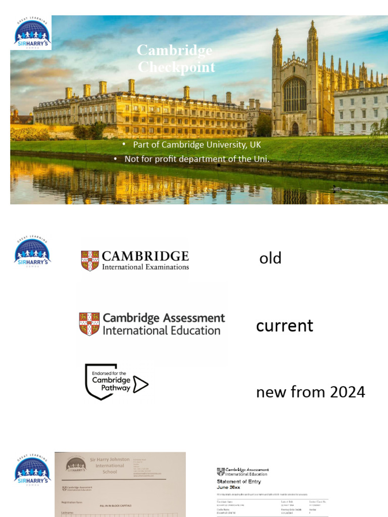 Cambridge Checkpoint Exam Details | PDF
