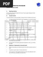 Security Gate SOP | PDF | Emergency | Public Safety