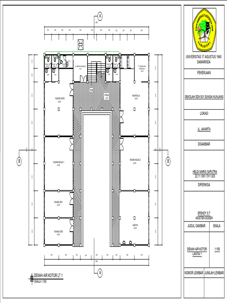 Denah Air Kotor Lantai 1 HLD | PDF
