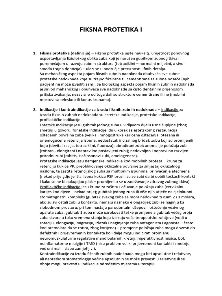 FIKSNA PROTETIKA I. Grgo | PDF