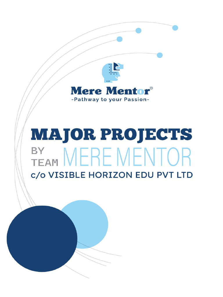 Mere Mentor - Major projects | PDF