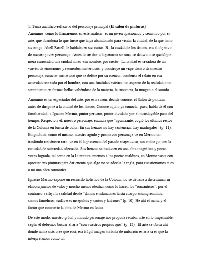 Análisis Del Texto La Ciudad de Los Tísicos | PDF | Educación en artes ...