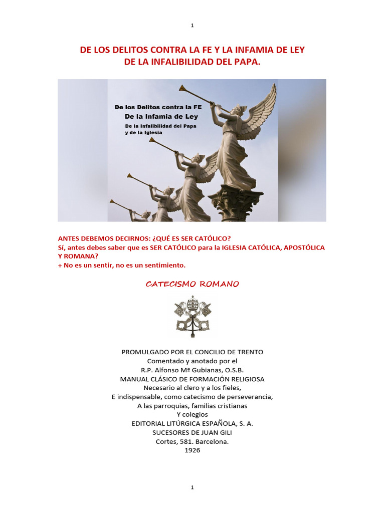 Delitos Contra La Fe y La Infamia de Ley o Infamia Jurídica | PDF | Fe | Iglesia Católica