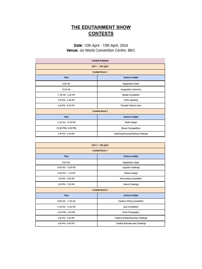 School Contest | PDF | Entrepreneurship