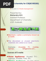 MODULE 5 E-Waste Management | PDF