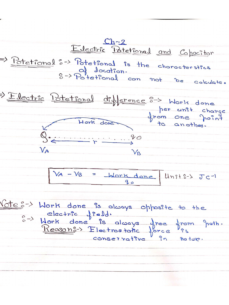 Ch-2 Physics Class 12 | PDF
