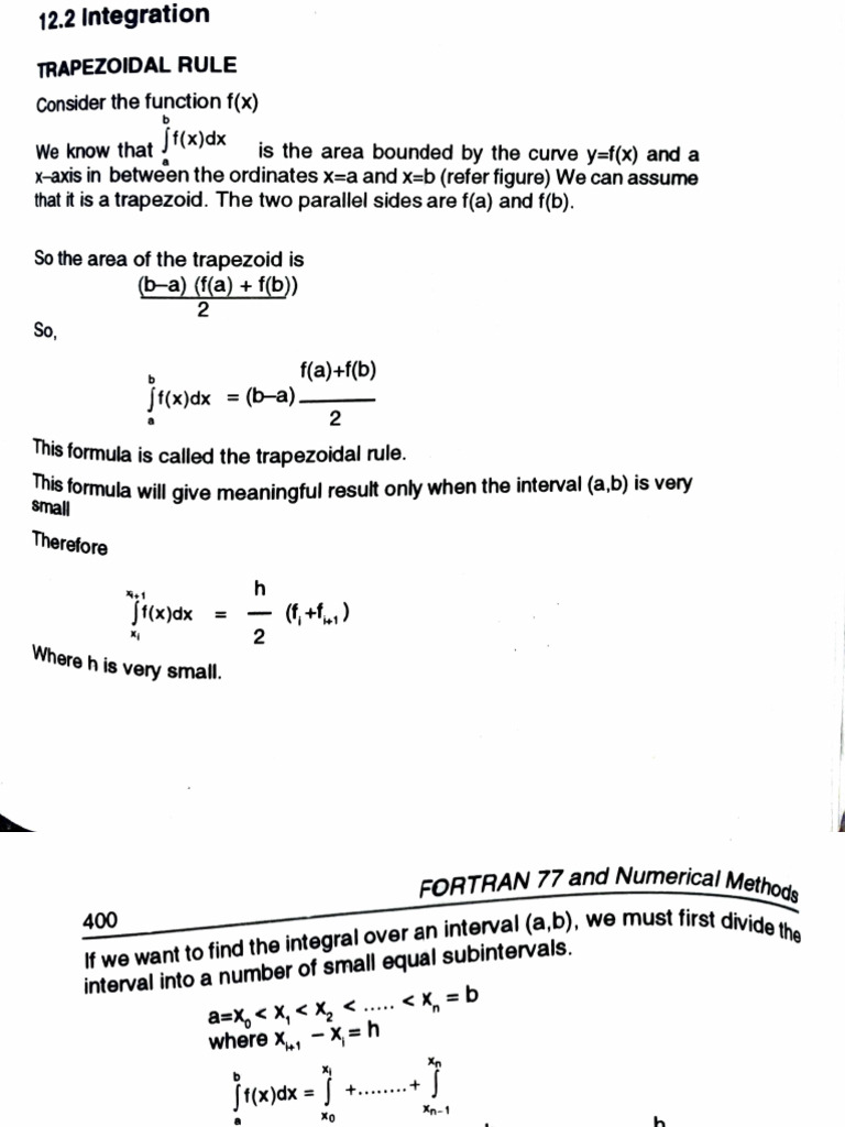 Trapezoidal Rule | PDF | Integral | Analysis