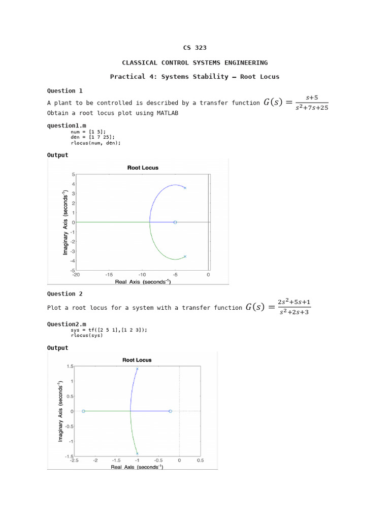 Practical 4 | PDF | Control Theory | Electronics