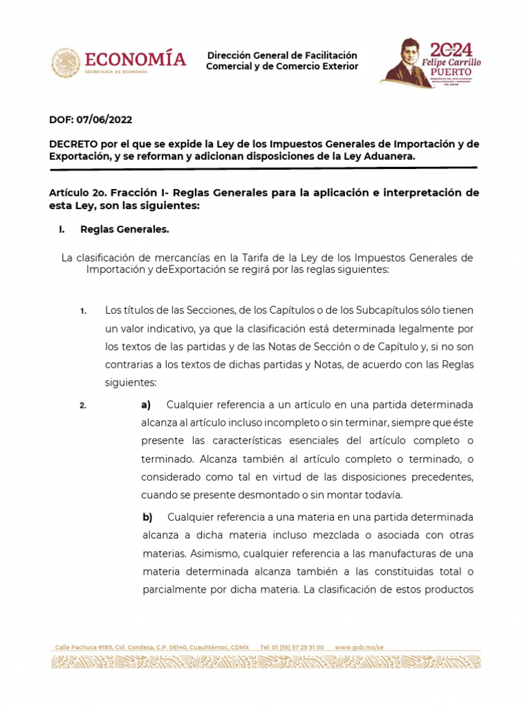 Reglasgenerales Feb24 Ligie - 20240228 20240228 | PDF | El comercio internacional | Economias