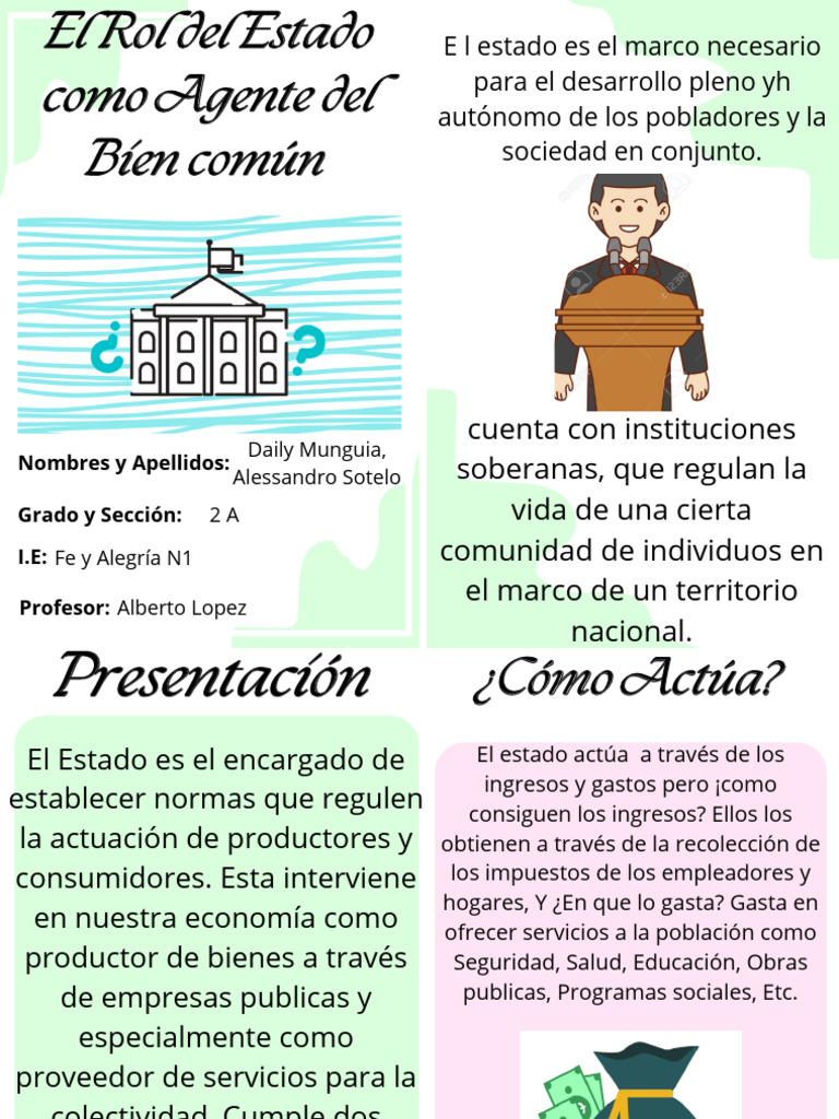 El Rol Del Estado Como Agente Del Bien Común | PDF