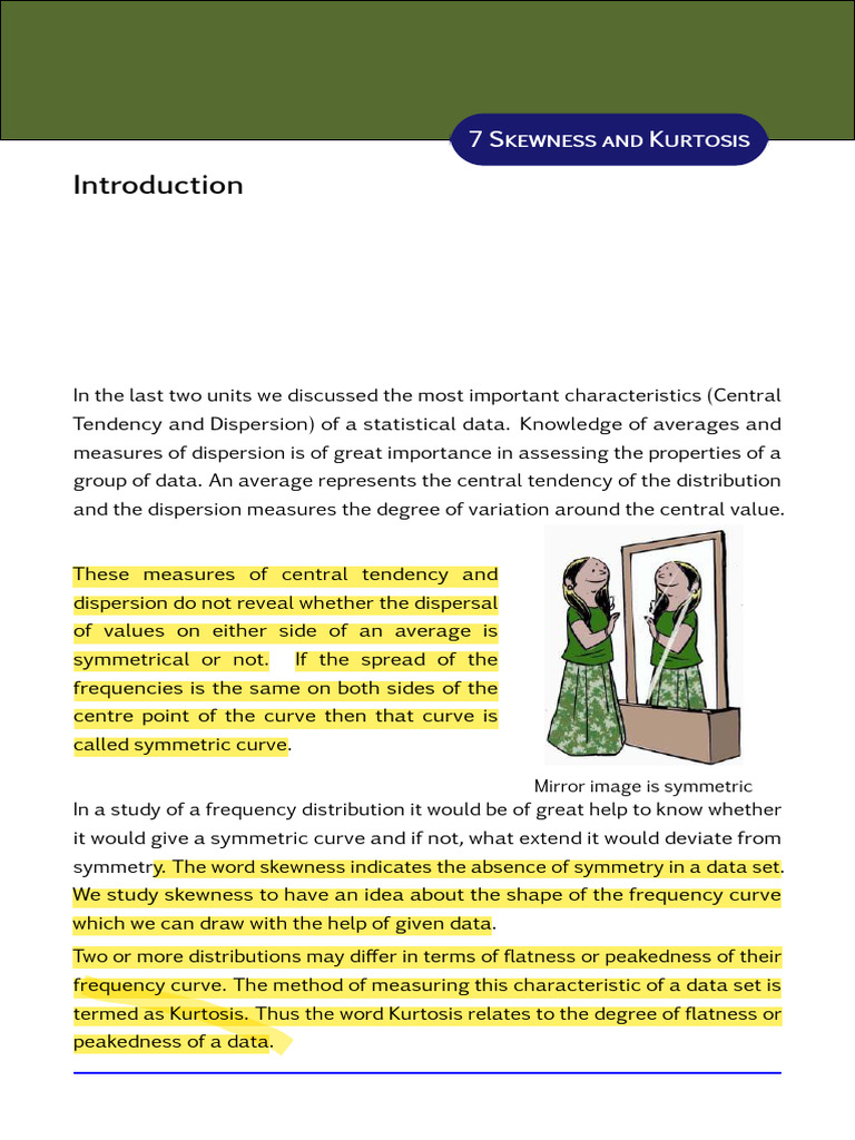 Skewness Pdf Skewness Mode Statistics