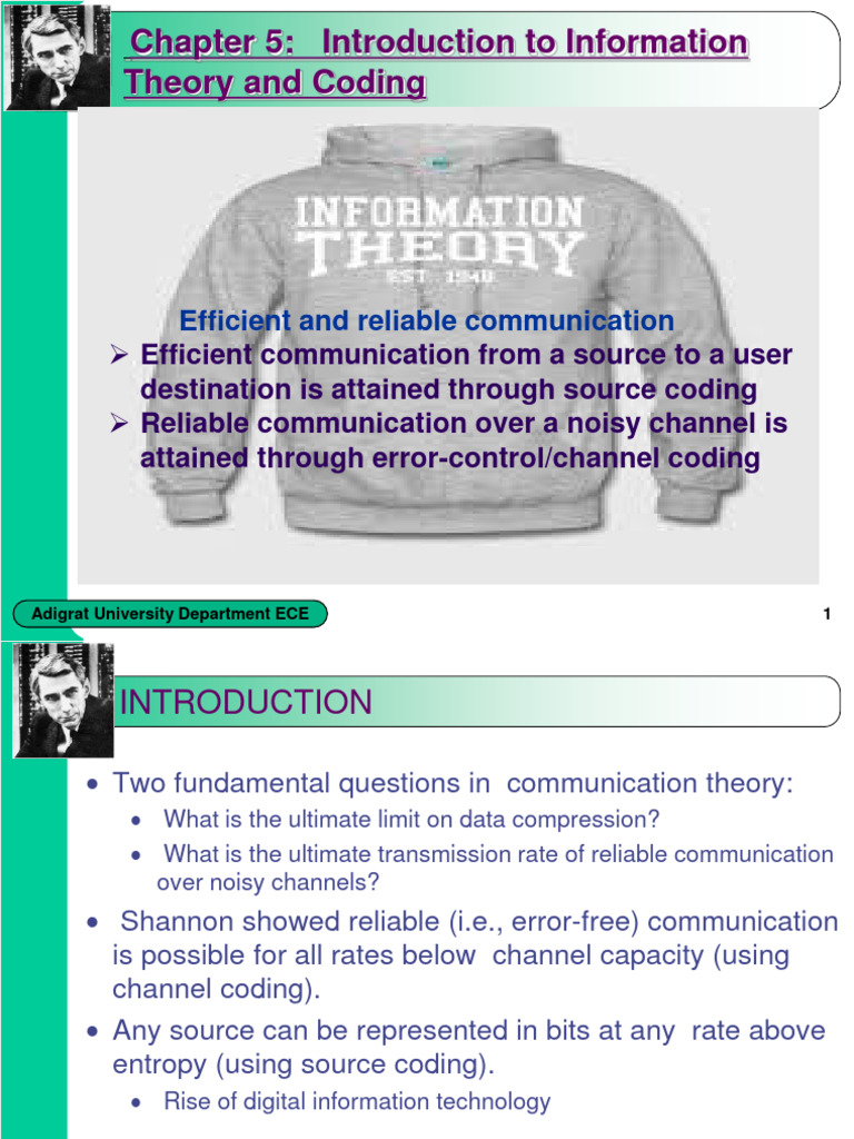 Chapter 5 - Information Theory | PDF | Information | Data Compression